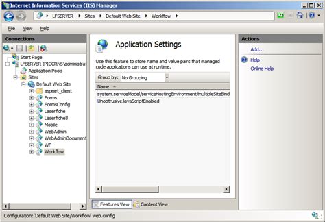 Iis Configuration Required To Use Run A Workflow In Forms Laserfiche