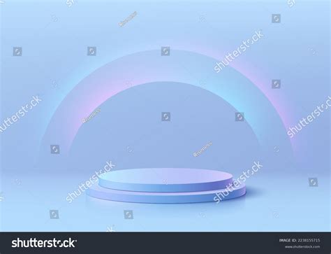 Futuristic 3d Blue Holo Background Realistic Stock Vector Royalty Free