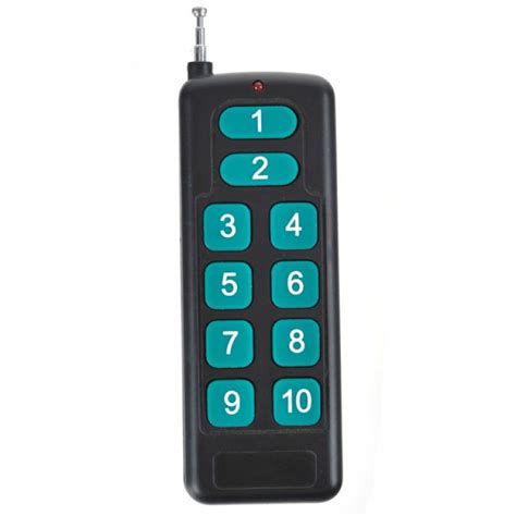 Universal Rf Long Distance Wireless 10 Button Metal Remote Controller