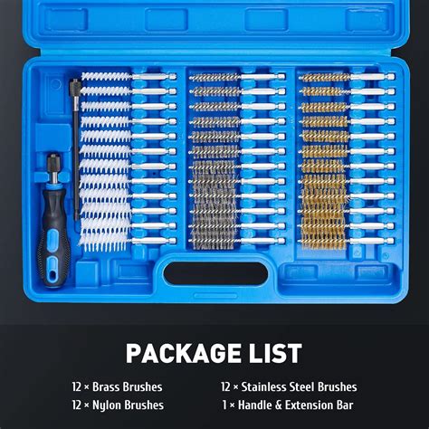 Orion Motor Tech Juego De 38 Cepillos De Alambre Para Taladro Con Vástago Hexagonal De 14