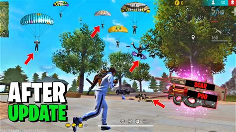 Scar And P90 God Level 🤩gameplay After Update 1 Vs 4 🎯 Garena Free Fire