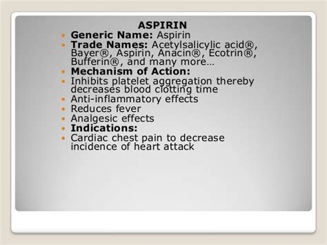 Aspirin Administration For Ems