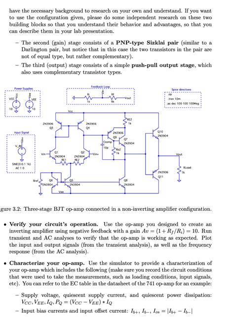 Solved Design And Simulate A Three Stage Transistor Level
