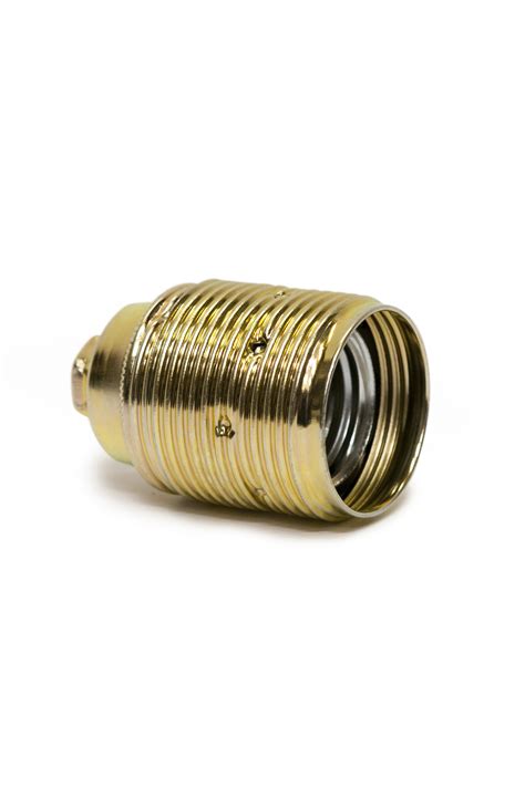 Brass Lamp Socket E27 Large Size Fitting External Screw Thread Lamplord Vintage Lighting