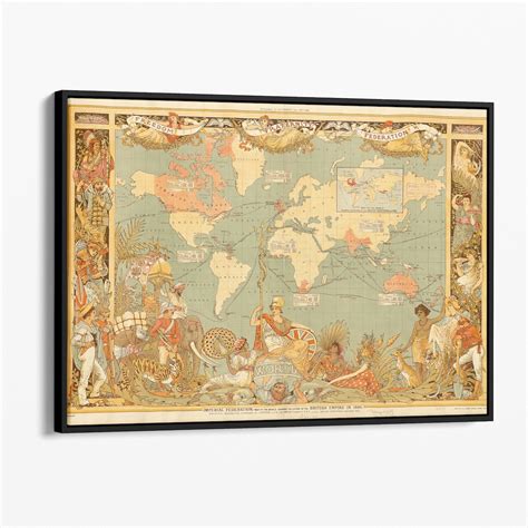 Old World Map Canvas Print Old Map Artwork Old World Map Art Canvas