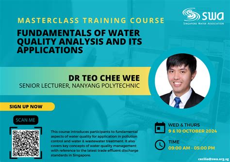 Fundamentals Of Water Quality Analysis And Its Applications Masterclass Training Course 9th