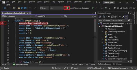 Depurar aplicações WebView o Visual Studio Microsoft Edge Developer documentation