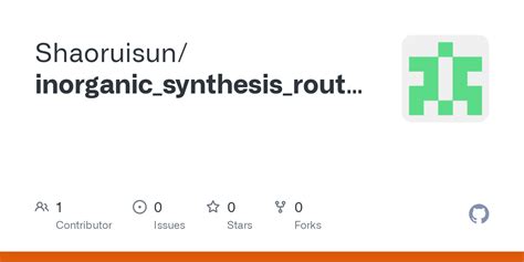 Inorganicsynthesisroutesmachine Learningipynb At Main · Shaoruisuninorganicsynthesis