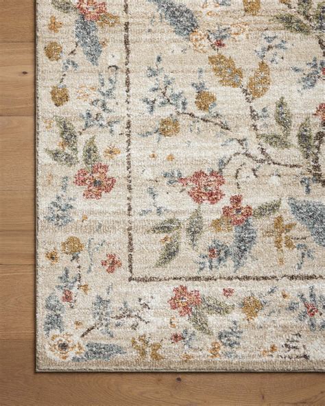 Rifle Paper Co X Loloi Laurel Rug Peacock Garden Cream Relish Decor