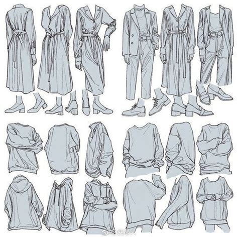 Clothes Drawing Sketch Doodle Practice Reference Character Design Art