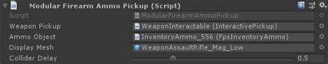 Modularfirearmammopickup Monobehaviour Neofps Scripting Reference