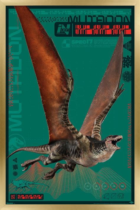 Jurassic World Rebirth 2025 Mutadon Wall Poster 22375 X 34