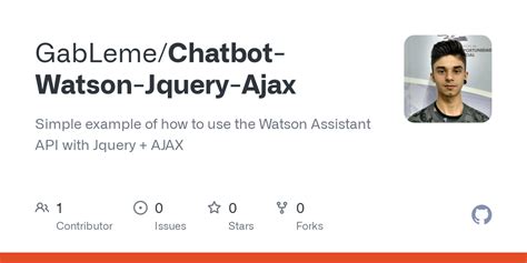 Github Gablemechatbot Watson Jquery Ajax Simple Example Of How To