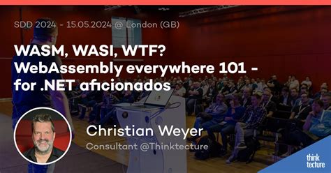Wasm Wasi Wtf Webassembly Everywhere 101 For Net Aficionados Thinktecture Ag