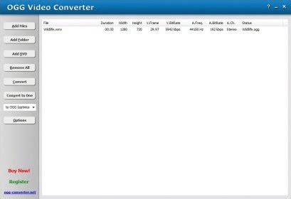 OGG Video Converter Download It Can Convert Video Files From Any Format To OGG