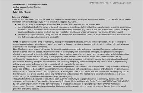 Learning Agreement My Site 1