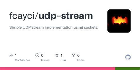 Github Fcayci Udp Stream Simple Udp Stream Implementation Using Sockets