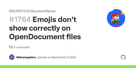 Emojis Dont Show Correctly On Opendocument Files · Issue 1764 · Onlyofficedocumentserver · Github