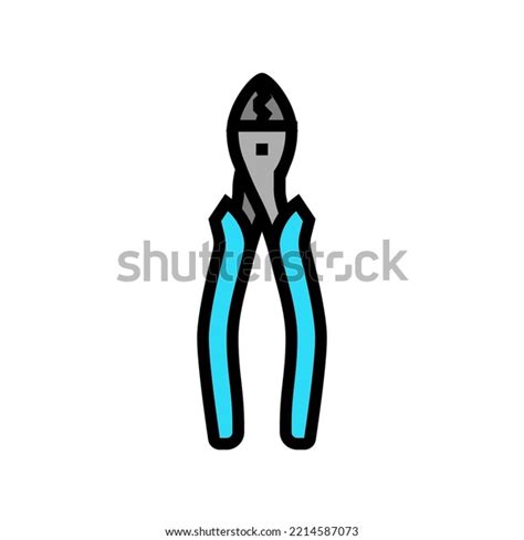crimping pliers color icon vector crimping stock vector royalty free 2214587073 shutterstock