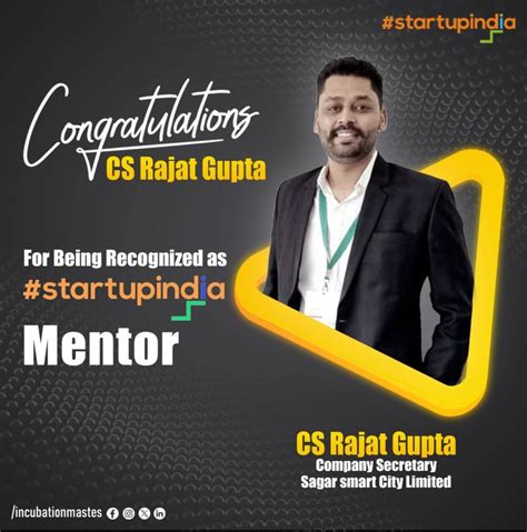 Rajat Gupta On Linkedin Startupindia Mentorship Innovation