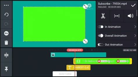 how to make animated subscribe button in kinemaster 2022