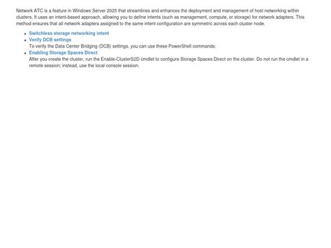 Configure Network Atc Windows Server 2025 Deployment And Operations Guide With Switchless
