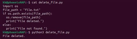 How To Delete A File In Python Phoenixnap Kb