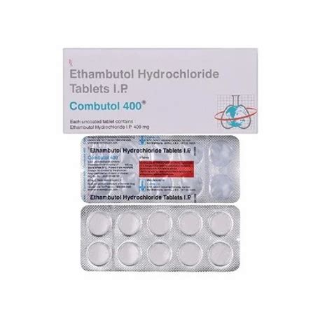 Combutol 400mg Tablets At ₹ 26stripe Ethambutol Hydrochloride Tablet