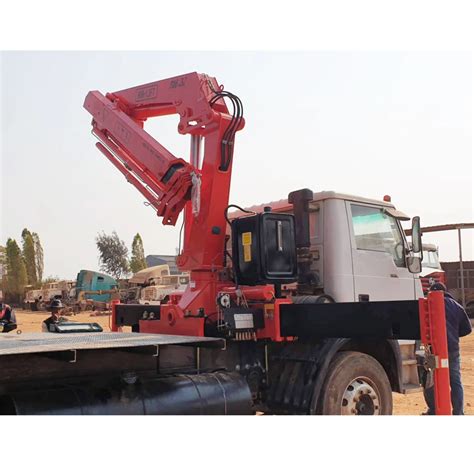 Hydraulic Arm Mini 6ton Self Loading Truck Mounted Knuckle Boom Dump