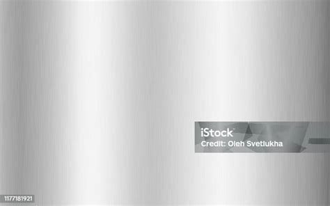 스크래치가있는 실버 메탈릭 그라데이션 티탄 강철 크롬 니켈 호일 표면 질감 효과 벡터 일러스트레이션 은 금속에 대한 스톡 벡터