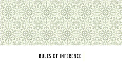 SOLUTION Rules Of Inference Studypool