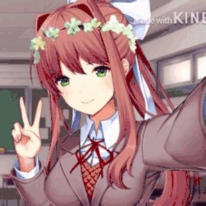 Monika Ddlc Gif Monika Ddlc Discover Share Gifs Images
