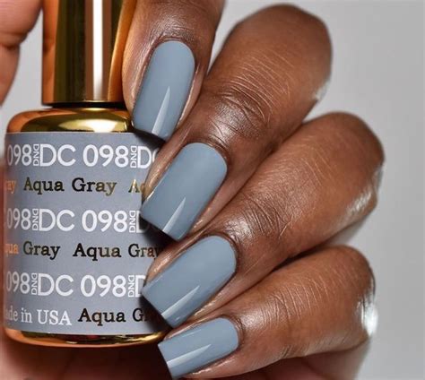 Dnd Gel Jamaica On Instagram Dnd Dc 098 Aqua Gray In 2024 Nail