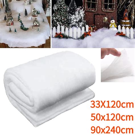 Artificial Christmas Snow Roll White Snow Mat Snow Blanket Soft Cotton