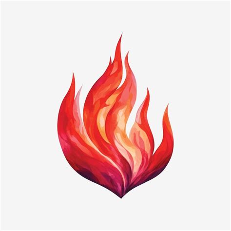Vibrant Abstract Flame Illustration Premium Ai Generated Vector