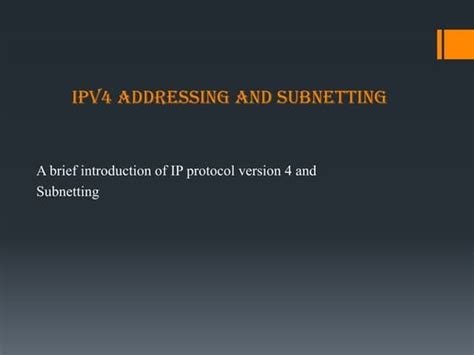 basics of ip addressing ppt