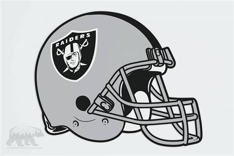 Las Vegas Raiders Helmet Layered Design For Cutting Lasercraftum