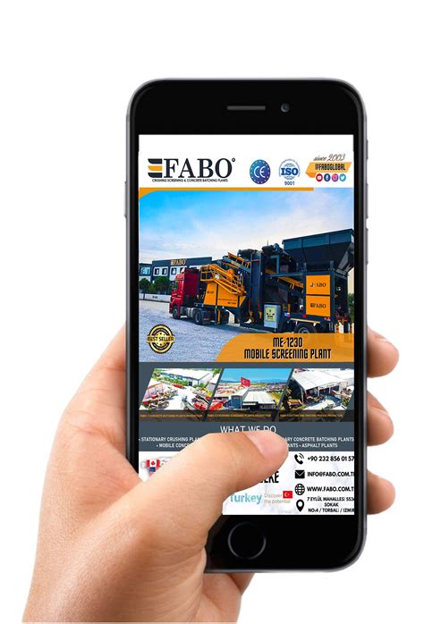 Me 1230 Portable Screening Plant Fabo Global