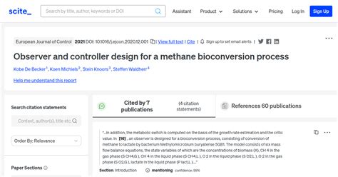 Observer And Controller Design For A Methane Bioconversion Process