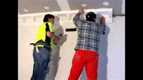 Plastering Corbel Cornice Installation ~ Hawthorn Plaster Repairs Youtube
