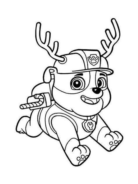 Rubble Paw Patrol Image Coloring Page Download Print Or Color Online