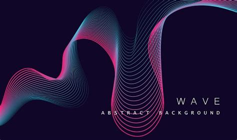 추상적 현대적 추상적 인 배경에 여러 가지 색상의 파도 웹사이트 앱 배너 포스터용 템플릿입니다 디자인 템플릿 벡터 일러스트 레이 션입니다 0명에 대한 스톡 벡터 아트 및