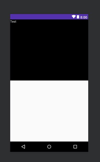 Xml Android Constraint Layout Make View Occupy Top Half Of Screen