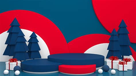 추상 크리스마스 최소한의 모의 장면 지오메트리 포디움 모양 제품 디스플레이 모형 받침대 단계 파스텔 배경 3d 렌더링에 새해 복 많은 새해 3차원 형태에 대한 스톡 사진 및