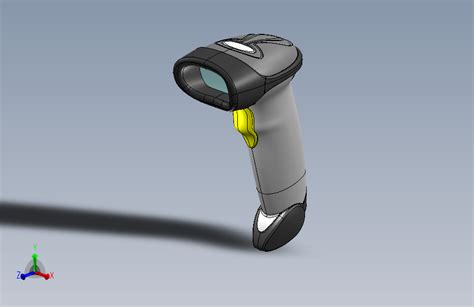 条码扫描仪 SOLIDWORKS 2014 模型图纸下载 懒石网