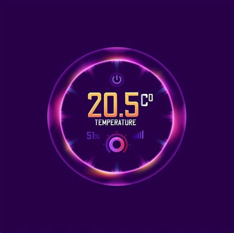 Premium Vector Thermostat Smart Thermometer Temperature Control