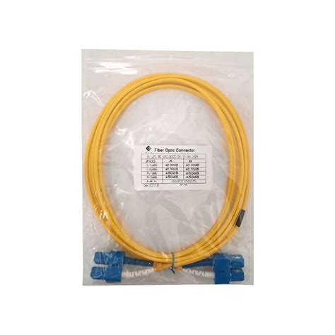 3mt SC SC UPC MonoModo SM Duplex Jumper Cable Fibra 9 125um 3mm SP Digital