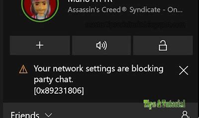 Cara Memperbaiki Error Your Network Settings Are Blocking Party Chat X