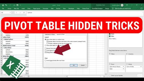 Pivot Table Hidden Tips And Tricks Pivot Table Productivity Super Tricks In Excel Youtube