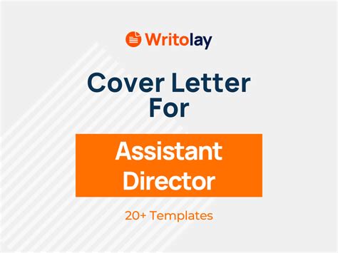 Assistant Director Cover Letter Examples 4 Templates Writolay